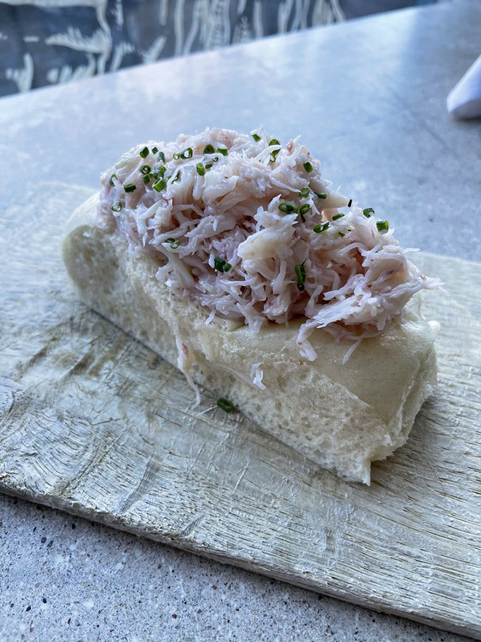 Crab roll heaven! This little beauty is packed with so much flavor, it might just make you forget about its famous lobster cousin.