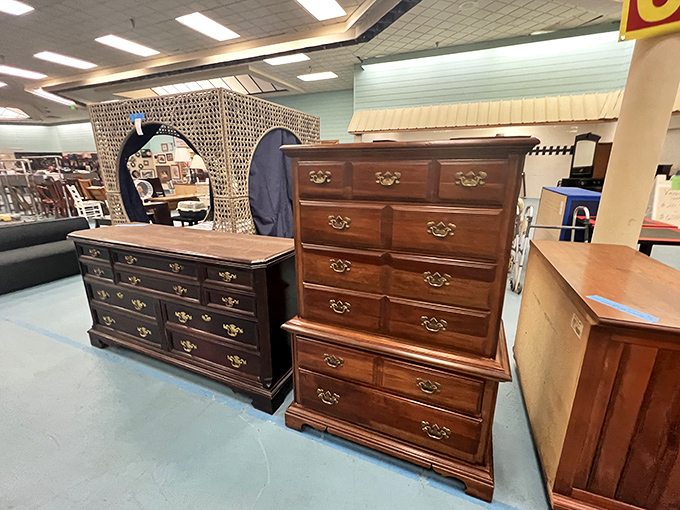 Drawers that have seen it all! These wooden beauties are ready for their second act, perfect for storing your secrets or your socks.