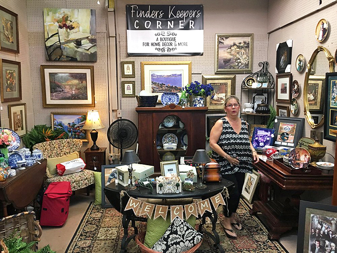 Finder's Keepers Corner: Where one person's decluttering mission becomes another's home decor inspiration. Marie Kondo would be proud... or horrified.