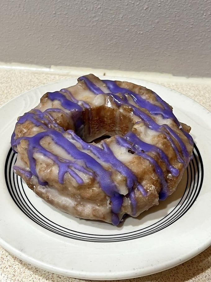 Blue Monday? Not with this blueberry beauty! This glazed wonder is like a warm hug for your taste buds.