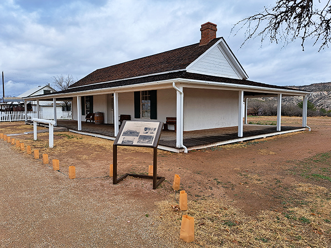Home sweet historic home! This charming house looks like it's waiting for John Wayne to mosey up the porch for a glass of lemonade.