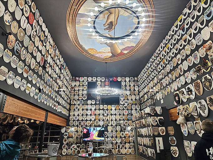 A sea of toilet seats as far as the eye can see. It's like Where's Waldo, but with more porcelain!
