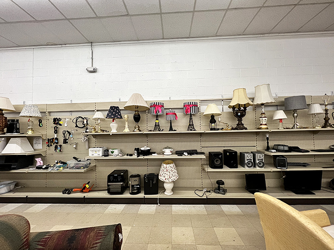 Illumination inspiration! This lamp aisle could light up your life &ndash; and your living room &ndash; with vintage flair.