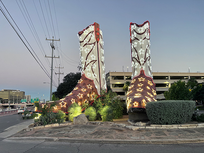 When the sun goes down, these boots light up! It's like Saturday Night Fever meets the Grand Ole Opry &ndash; a disco inferno with a country twist.