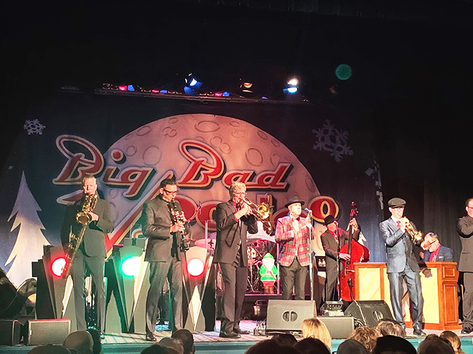 Who needs Broadway when you've got the Strand? This brass ensemble is bringing down the house with more swing than a 1940s dance hall.
