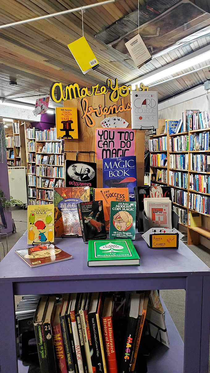 Abracadabra, alakazam! The magic section is where David Copperfield meets David Copperfield, and Harry Potter swaps spells with Houdini.