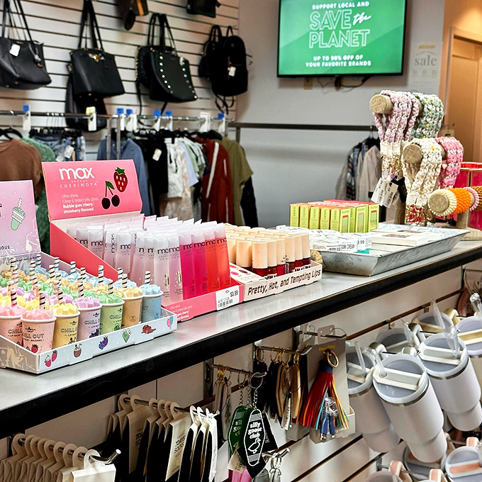 Beauty on a budget! This makeup display proves you don't need to break the bank to look like a million bucks.