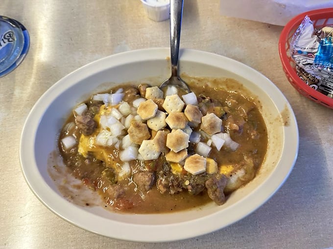 Meet the Regular Slopper: Pueblo's answer to the question, "What if chili had a love child with a burger?"