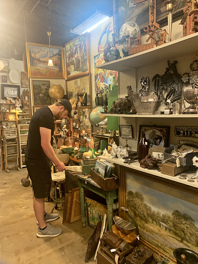 Treasure hunters in their natural habitat, sifting through history one oddity at a time.