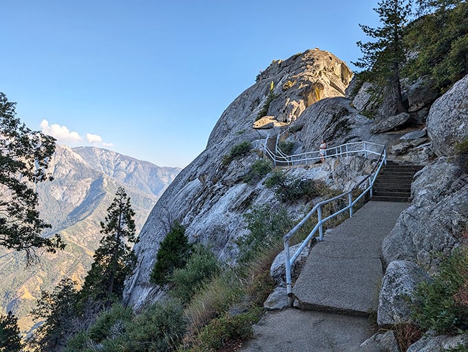 Stairmaster, eat your heart out! These steps carved into the rock face offer a workout with a view that no gym can match.