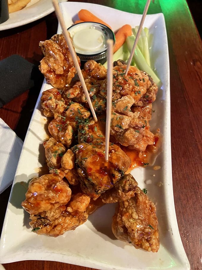 Sweet chili chicken bites: Where sweet meets heat in a dance more captivating than Fred and Ginger. Your mouth is the dance floor!