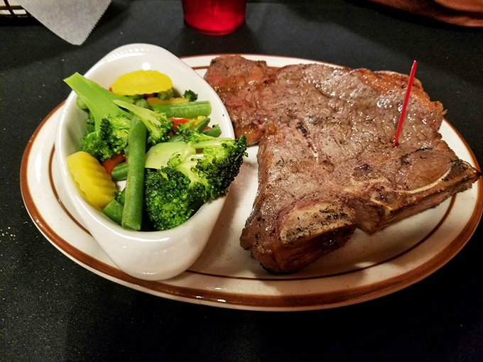T-bone or not T-bone? That's never a question here. This steak's so good, Shakespeare would write sonnets about it.
