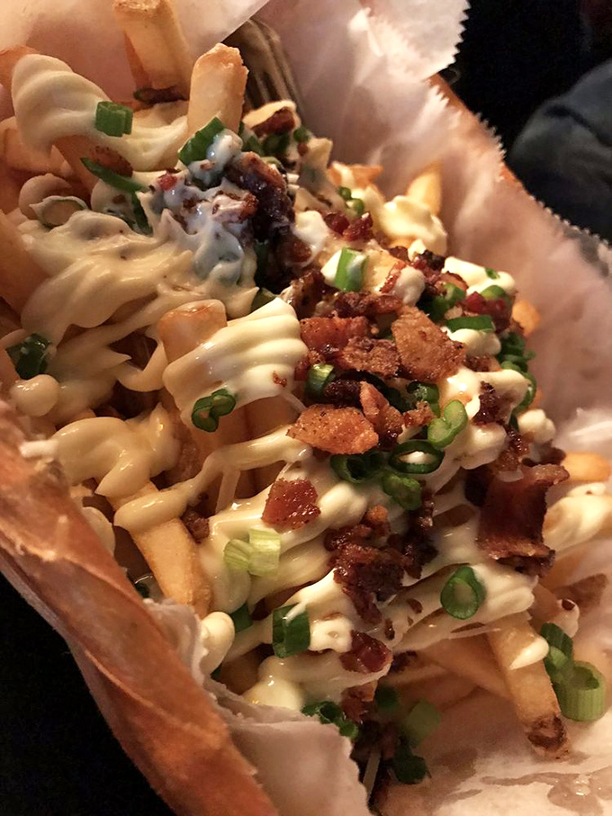 Bacon makes everything better, even perfection. These loaded truffle fries are like a potato's dream come true, dressed for a night on the town.