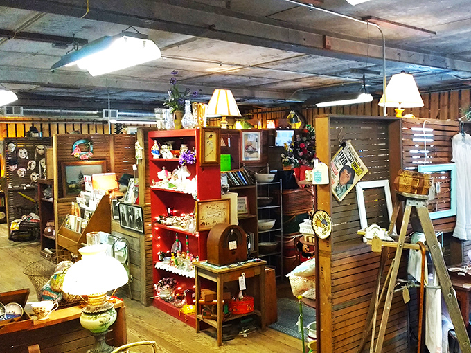 "Nostalgia overload!" From kitschy knick-knacks to elegant heirlooms, this display is like your childhood memories come to life. Can you spot your old lunchbox?