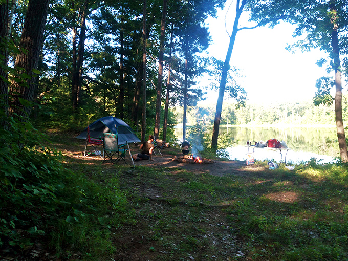 S'more than just camping: This lakeside setup is the perfect recipe for ghost stories, stargazing, and marshmallow-induced sugar comas.