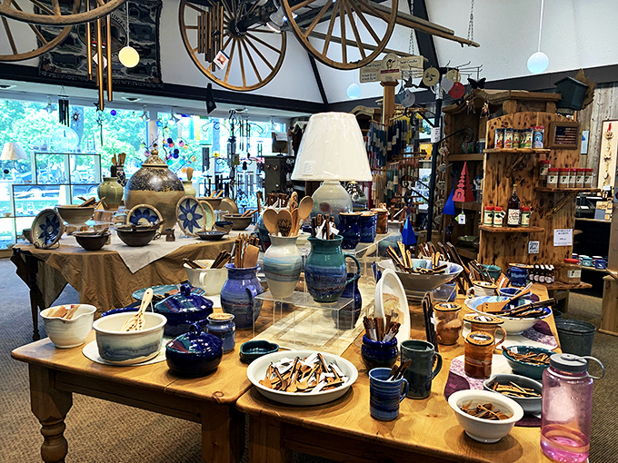 Table for two&hellip; hundred bowls, please! This spread of handcrafted ceramics is more tempting than an all-you-can-eat buffet. Warning: May cause spontaneous table-setting urges.
