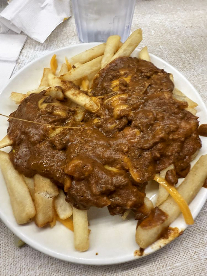 Fries drowning in a sea of chili? It's not a culinary SOS, it's a flavor rescue mission your taste buds will thank you for.