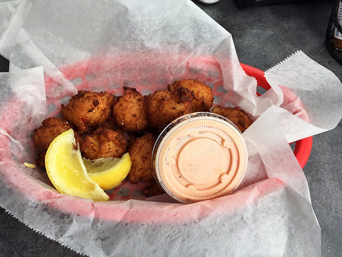 Sauce boss alert! These conch fritters come with a sidekick that'll make your taste buds do the cha-cha.