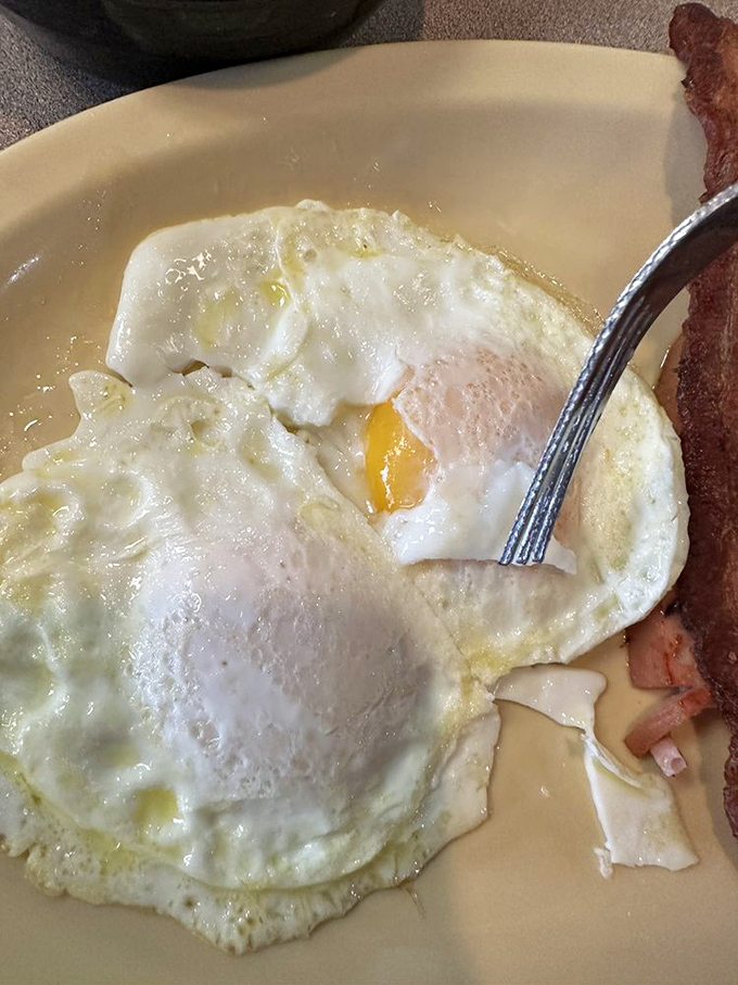 Sunny side up and ready to party! These eggs are the perfect supporting act to whatever breakfast adventure you choose.