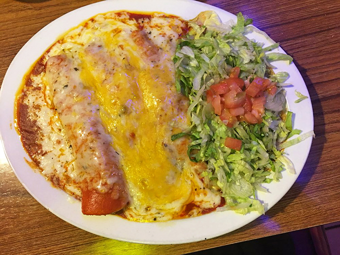 Cheese, please! These enchiladas are so saucy and cheesy, they could star in their own telenovela.
