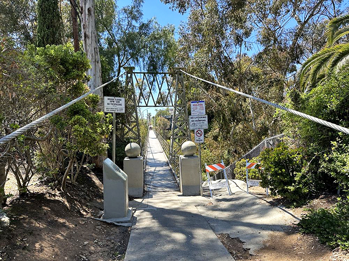 Welcome to the club, daredevil! This unassuming entrance is your ticket to San Diego's best-kept secret. No secret handshake required.