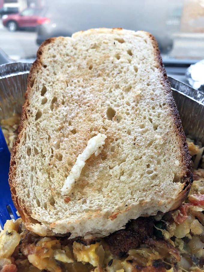 The bread that launched a thousand ships... or at least countless satisfied sighs. Frank's homemade bread is a fluffy cloud of carb-y perfection.