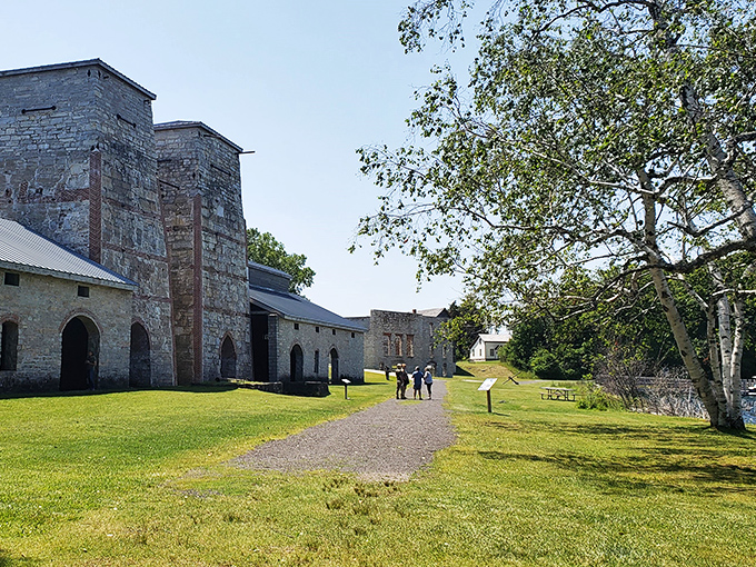History's VIP section! These imposing stone structures once housed the hot shots of the iron industry. Talk about a blast from the past!