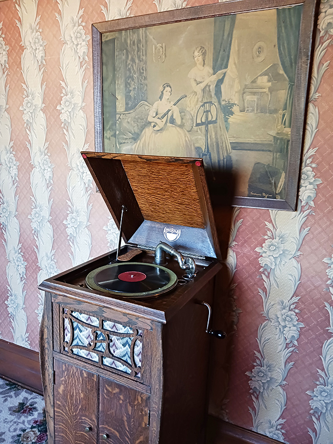 Spin a tune on this antique phonograph. It's like Spotify, but with more charm and significantly more arm exercise. Just don't expect to find any Taylor Swift records here.