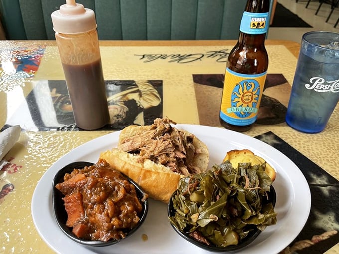 Holy smokes! This pulled pork platter looks like it came straight from a backyard BBQ in heaven.