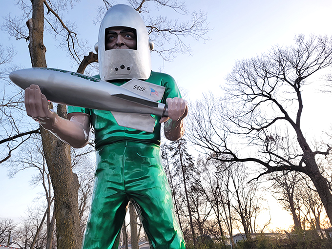 "One small step for man, one giant leap for... lunch?" This cosmic colossus makes you wonder if Neil Armstrong was really searching for the perfect cheeseburger.