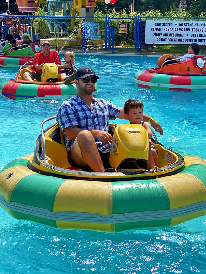 Splash into summer on these aquatic bumper cars! It's like mixing a pool party with bumper cars &ndash; what could possibly go wrong?