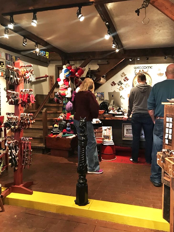 Treasure hunters in their natural habitat! Watch as fellow adventurers navigate the labyrinth of curiosities, each on their own quest for the perfect souvenir.
