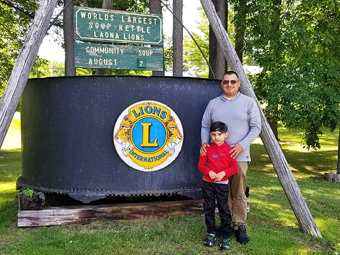 "I'll have the large soup, please." This family-sized photo op gives new meaning to the phrase "super-sized meal."