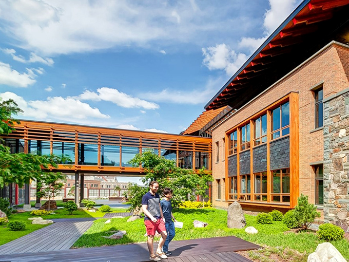 "Honey, I think we took a wrong turn at Albuquerque." Epic's campus makes you question if you're still in Wisconsin.