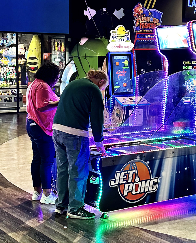 Watch as generations collide at the altar of Jet Pung. It's heartwarming to see families bonding over the universal language of "just one more game, please!"