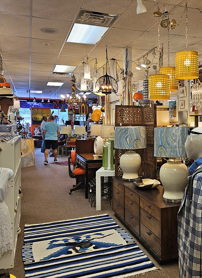 Treasure hunters in their natural habitat! Watch as they navigate this labyrinth of nostalgia, each on a quest for that perfect find.