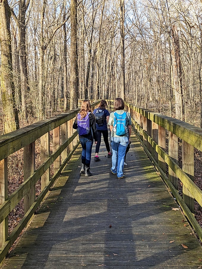 The great outdoors brings people together: Strangers become friends on these trails. It's like a walking book club, minus the book arguments.