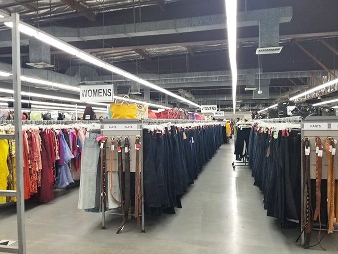 Ladies, start your engines! This women's section is bigger than some small countries and twice as fashionable.