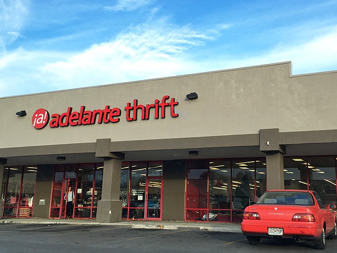 Adelante Thrift: Where cultures and bargains collide! This no-frills exterior hides a world of multicultural treasures.