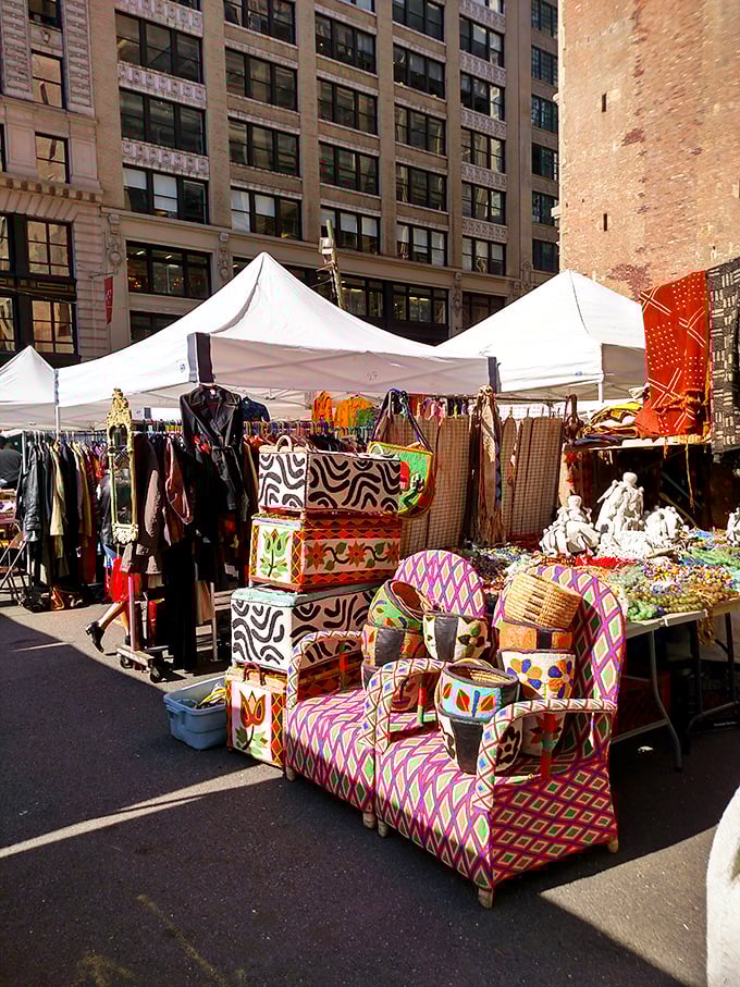 Annex Markets: Where New York's skyline provides the perfect backdrop for a day of vintage hunting and people-watching.