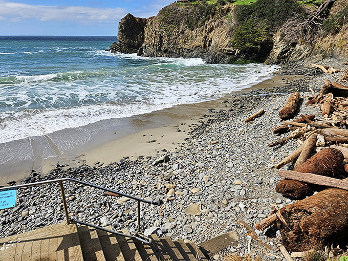 Bowling Ball Beach: Where geology meets recreation. These perfectly round boulders look like they're waiting for Paul Bunyan to start a game!