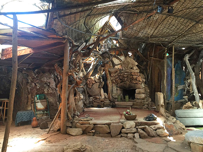 Who needs Hobbiton when you've got Eliphante? This cave-like structure is straight out of a fairy tale... or a very creative hippie commune.
