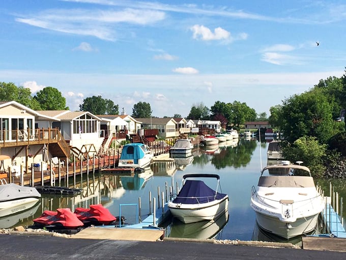 Kelleys Island: Where time slows down and relaxation speeds up. Mother Nature's showing off with this perfect blend of blue and green.