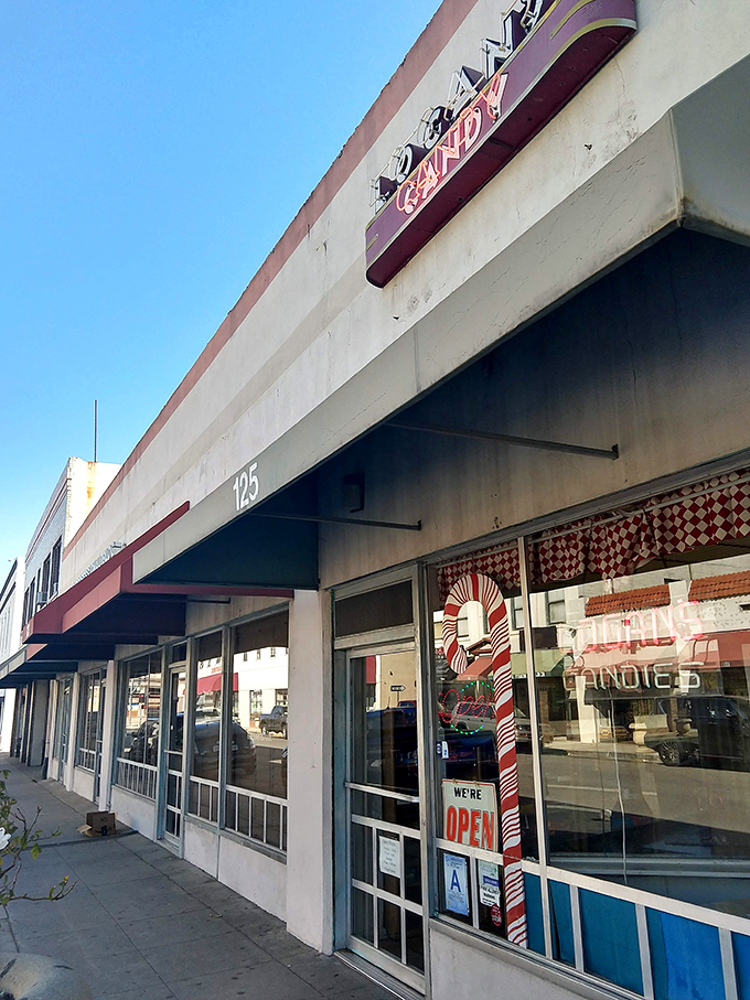 Retro vibes and sweet surprises! Logan's Candies looks like it could be the set for a 1950s sitcom &ndash; if that sitcom was all about candy.