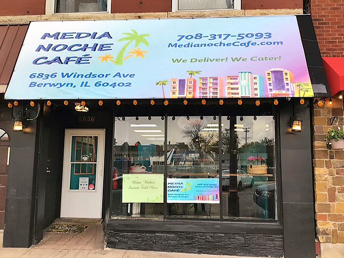Media Noche Cafe: Where the unassuming storefront promises coffee and sandwiches, but deliver a full-blown Cuban flavor fiesta.