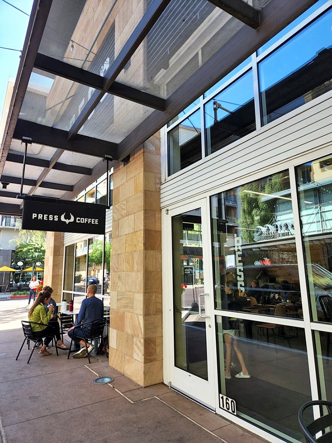 Press Coffee: Where every cup is served with a side of Scottsdale sophistication. It's like the Ritz Carlton of coffee shops!