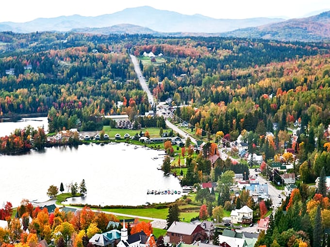 Rangeley: Where mountains meet lakes in a nature lover's paradise. It's like Mother Nature's greatest hits album, all in one place.