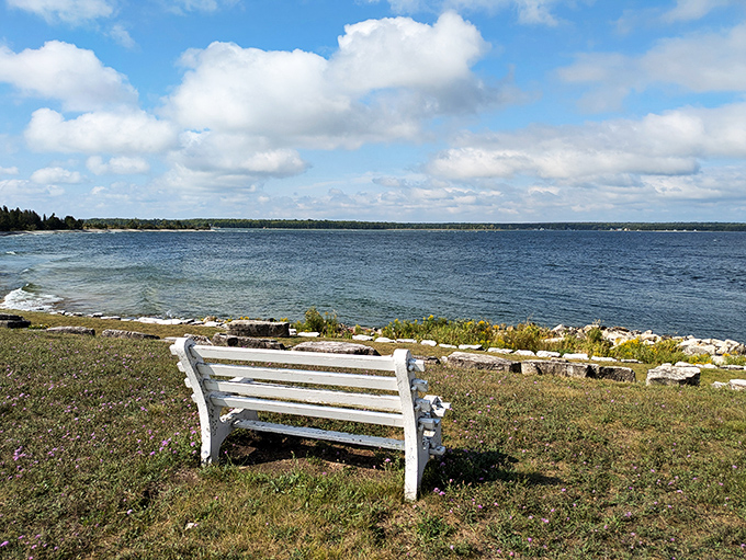 Rocky reception: These shores weren't made for sandcastles, but they're perfect for rock-skipping championships and impromptu geology lessons.