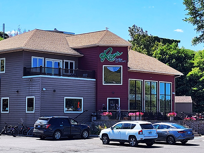 Roy's Pasties & Bakery: Where modern architecture meets old-world flavor. It's like the Jetsons opened a pasty shop &ndash; and nailed it!