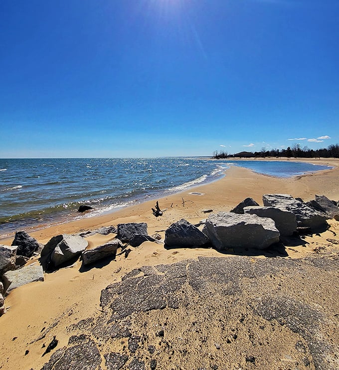 Tawas Point: Where the water plays chameleon, shifting from Caribbean blue to moody gray faster than you can say "Great Lakes."